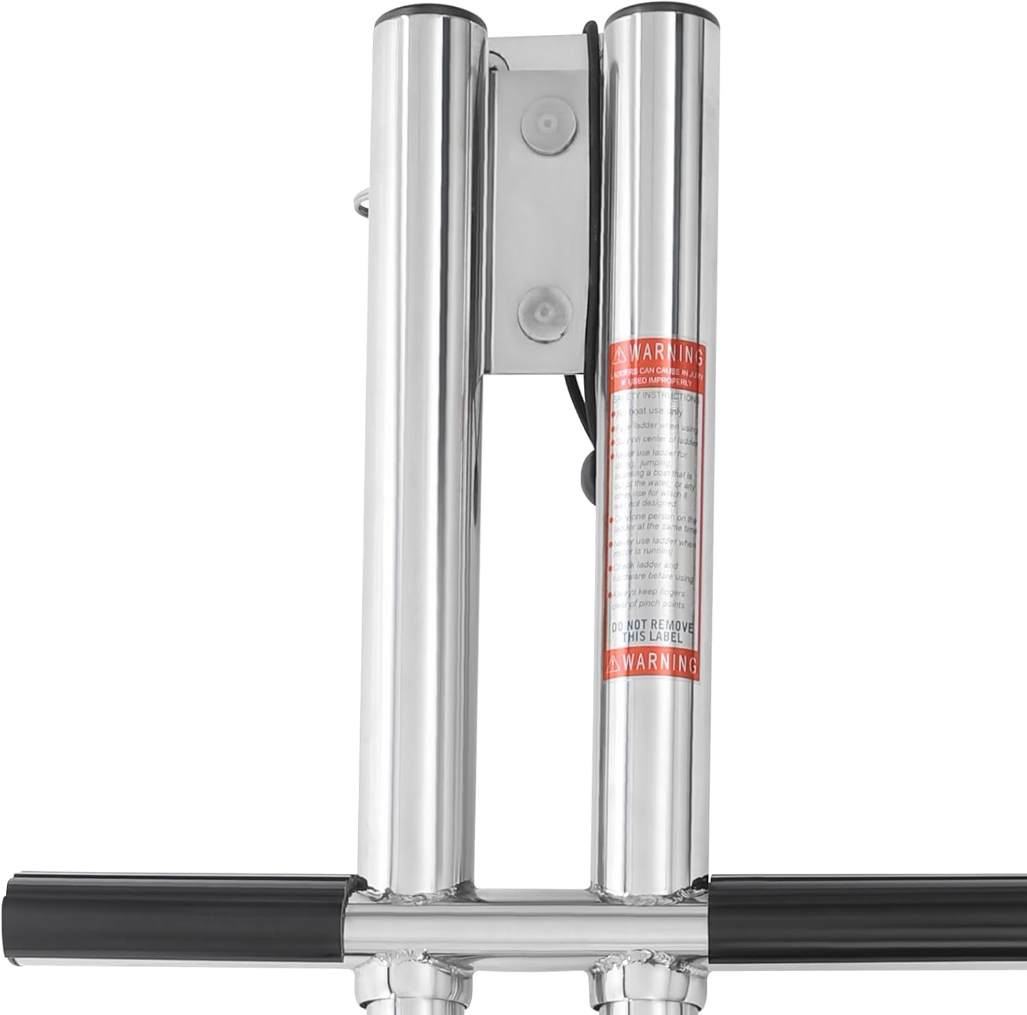 4 Steps Pontoon Boat Ladder, 304 Stainless Foldable Reinforce Dock ...
