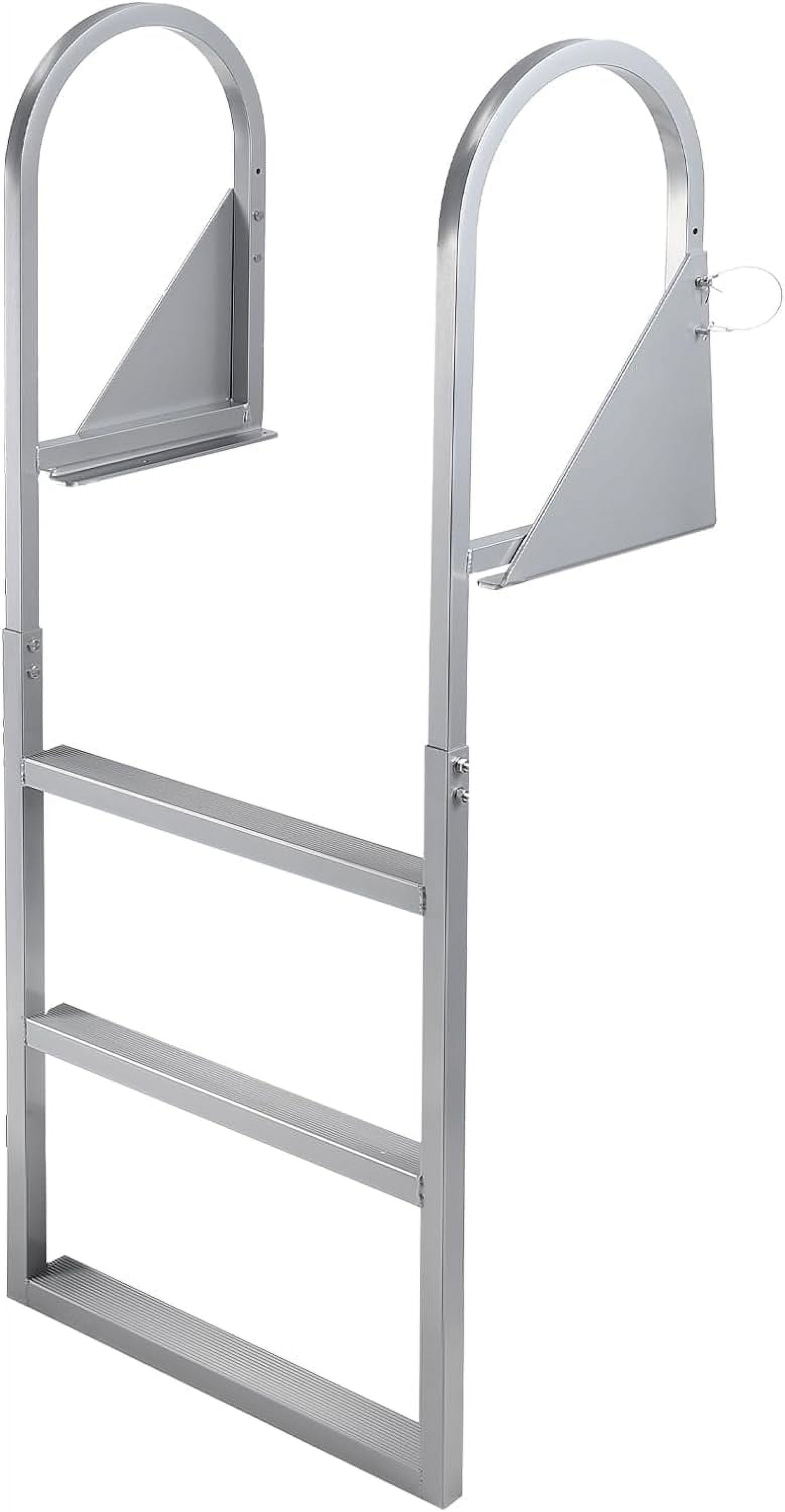 4 Steps Removable DockInclined Ladder, 350lbs Load Capacity, Detachable ...
