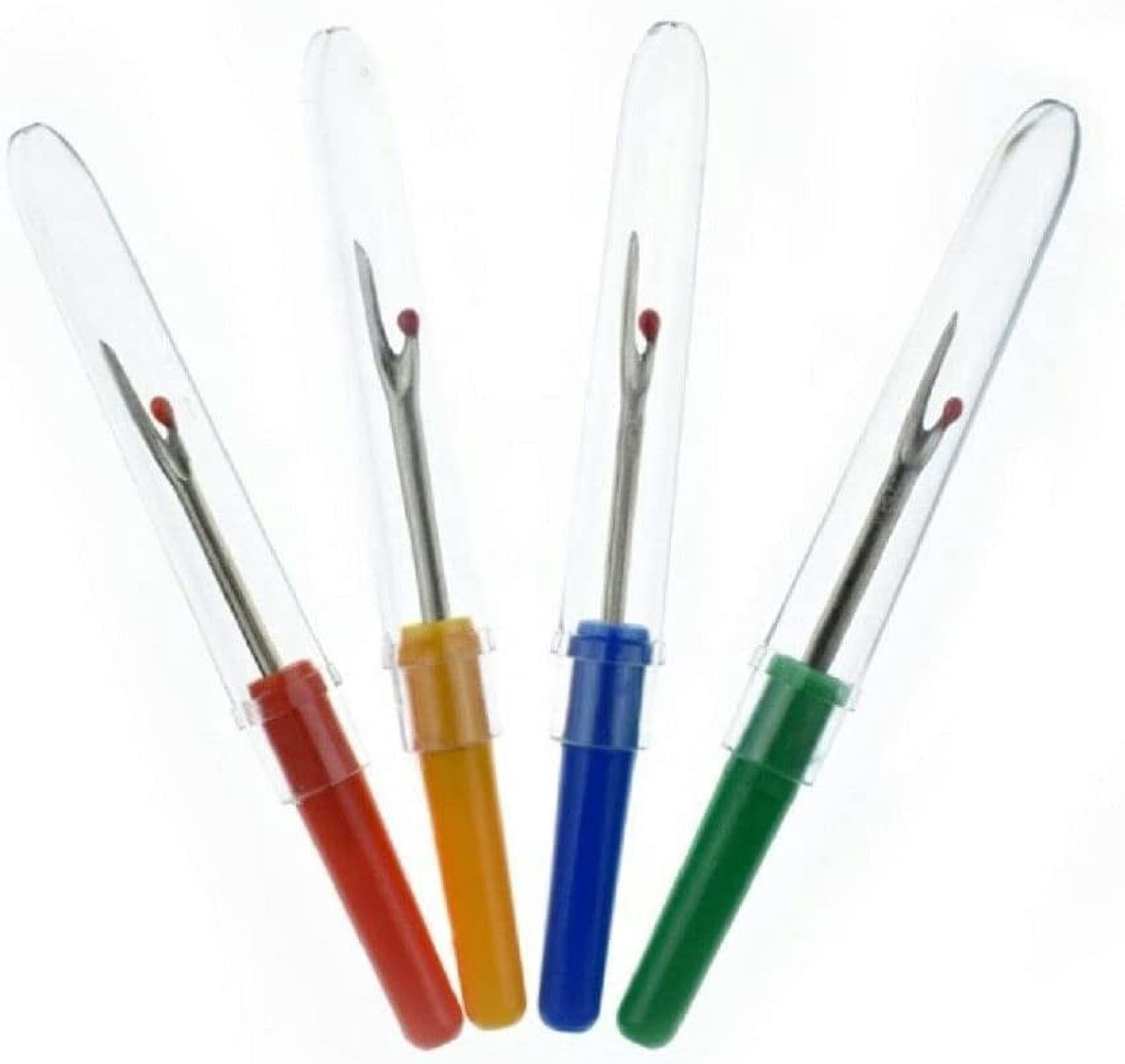 4 Stitch Ripper Plastic Handle Thread Seam Ripper Cutter Remover Sewing ...