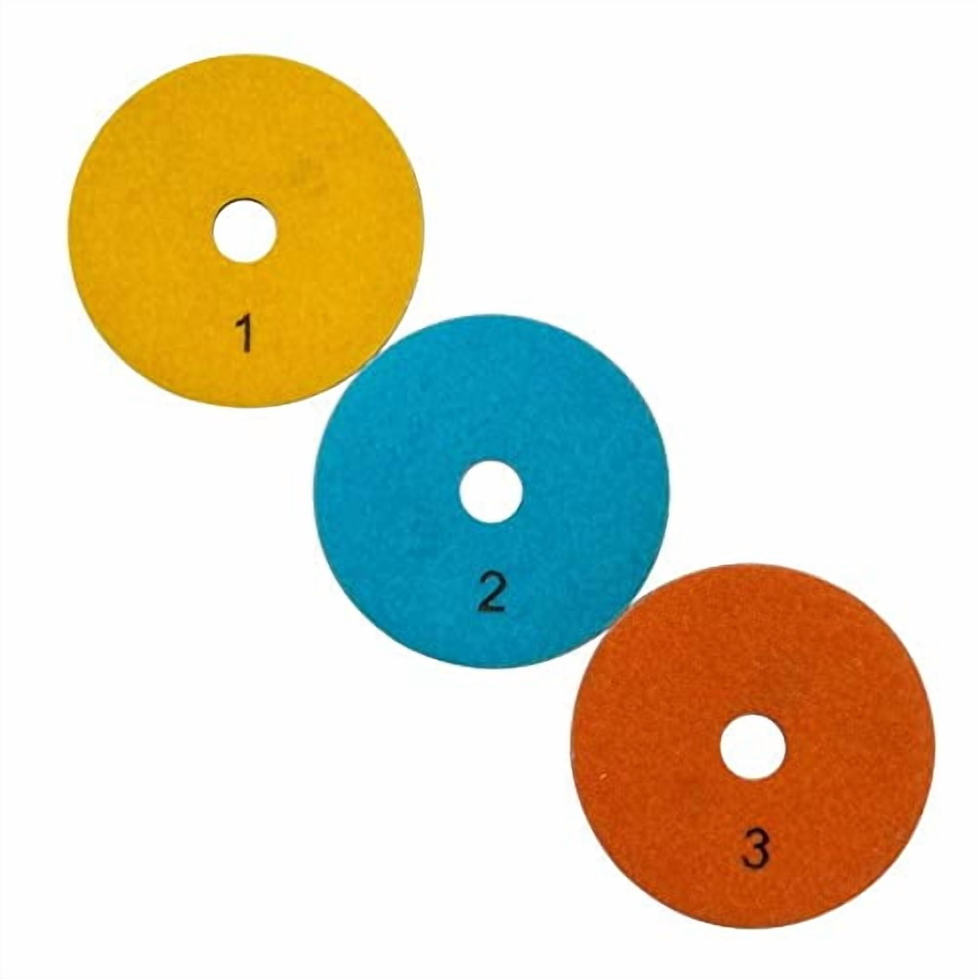 4" Stone 3-Step Polishing Pads, 3 Step Pack - Walmart.com