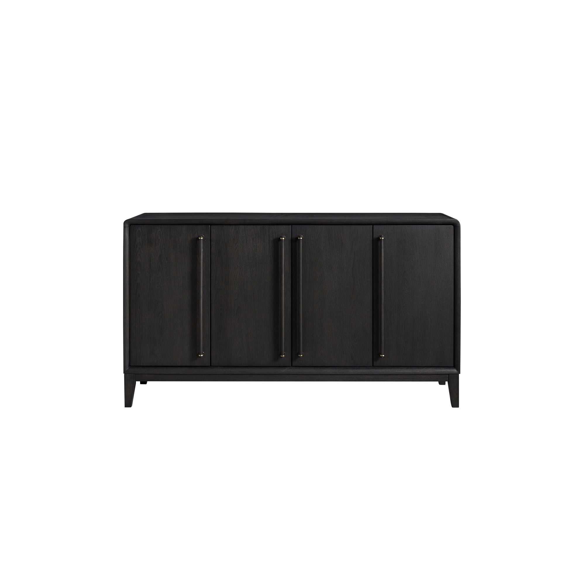 4 Storage Cabinets Peppercorn Server, Veneers, Power Ready, Solid Wood ...