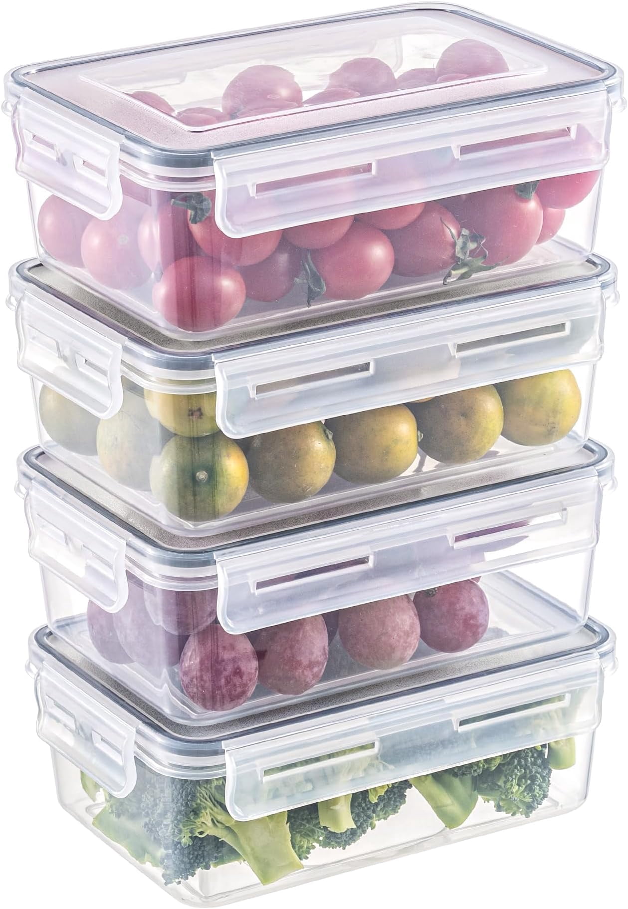 4 Storage Containers with , Containers for Pantry Organizers and ...
