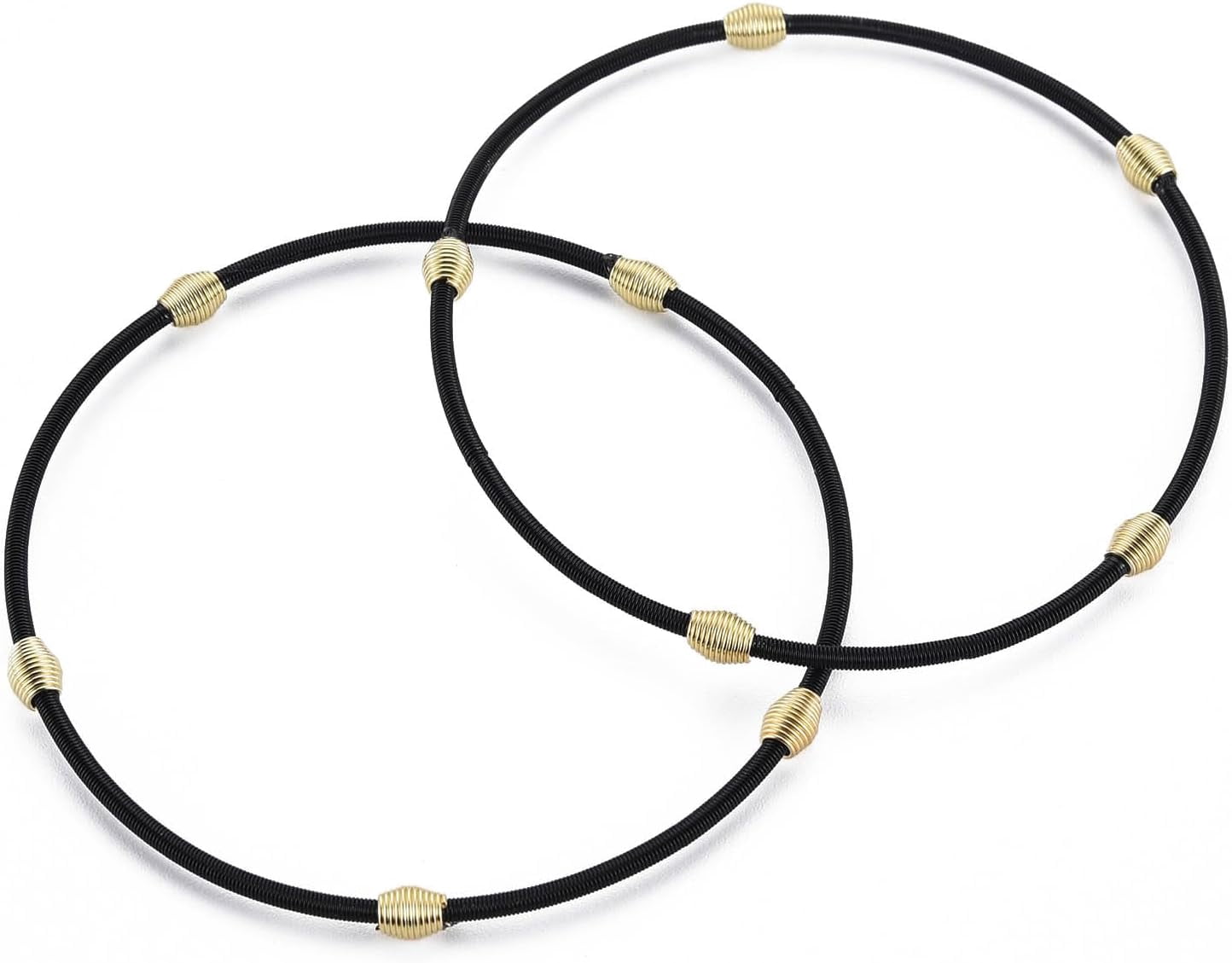 4 Strand Electrophoresis Black Spring Bracelets Minimalist Bracelets ...