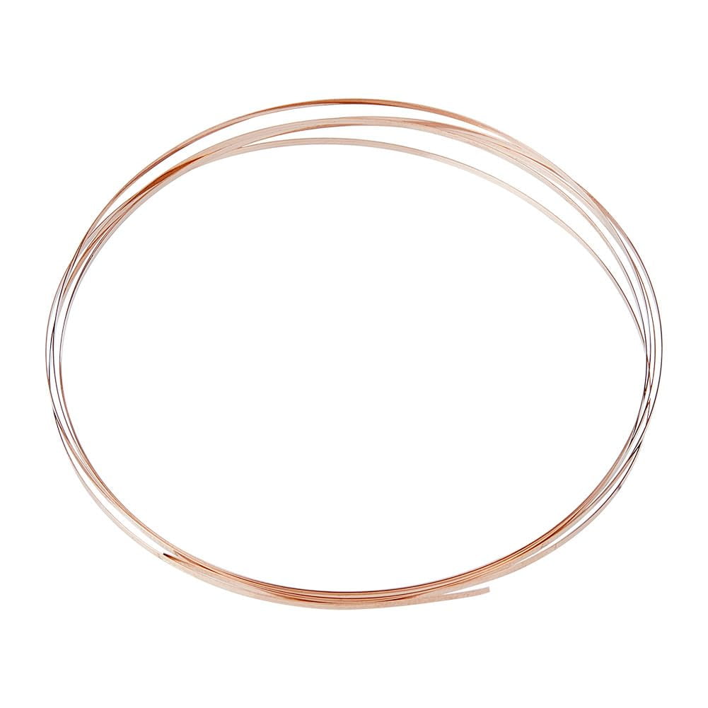 4 Strands Copper Wires for Jewelry 1mm Wide Light Gold Flat Jewelry ...