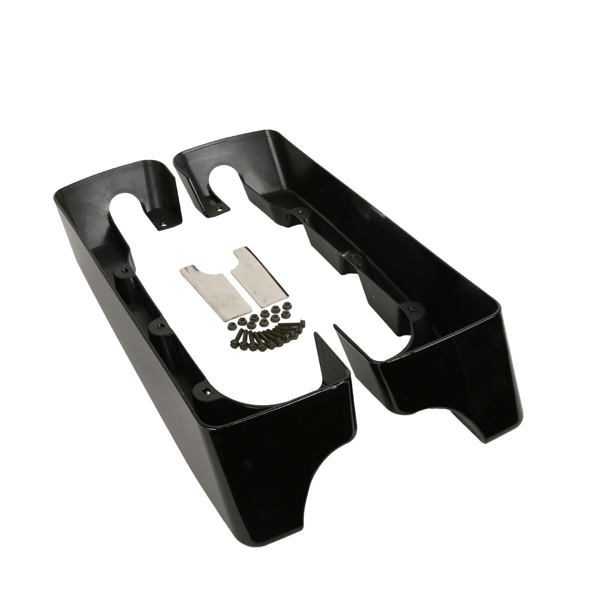4" Stretched Extended Hard Saddlebag Extensions Fit For 1994-2013 ...