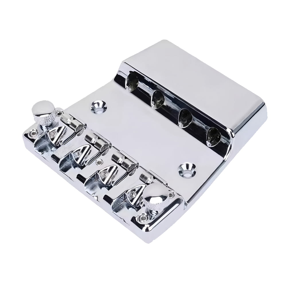 4-String Bass Bridge Saddle Electric Bass Bridge Tailpiece Guitar ...