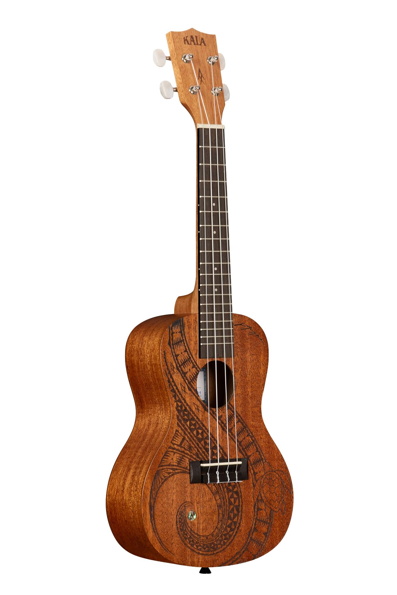 4-String Concert Ukulele Right Handed with Gig Bag, Mahogany Body Laser ...
