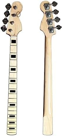 4 String Electric Bass Guitar Neck with Locking Tuners Set 20 Fret ...