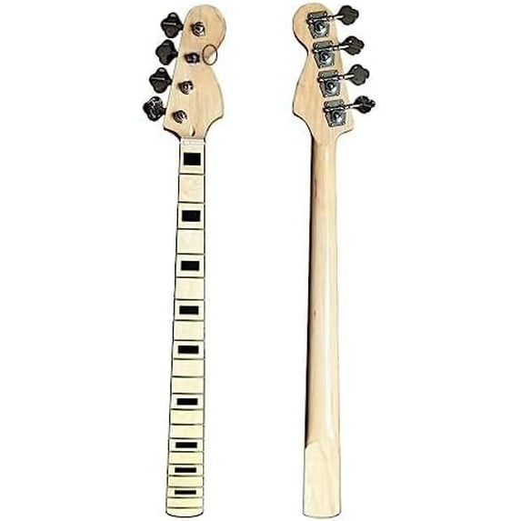 4 String Electric Bass Guitar Neck with Locking Tuners Set 20 Fret ...