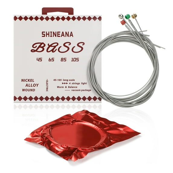 4-String Electric Bass Strings - Nickel Alloy Wound with German Hex ...