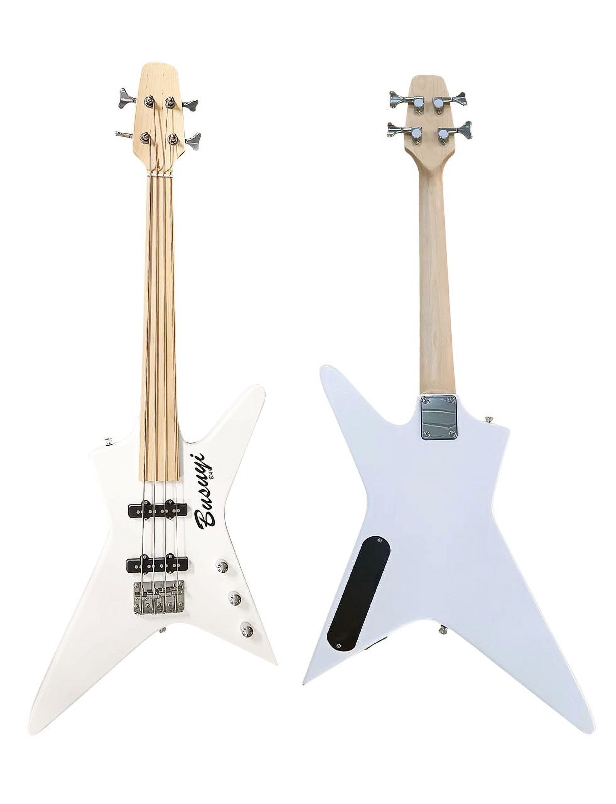 4 String Fretless Bass Short Scale Bolt On - Walmart.com
