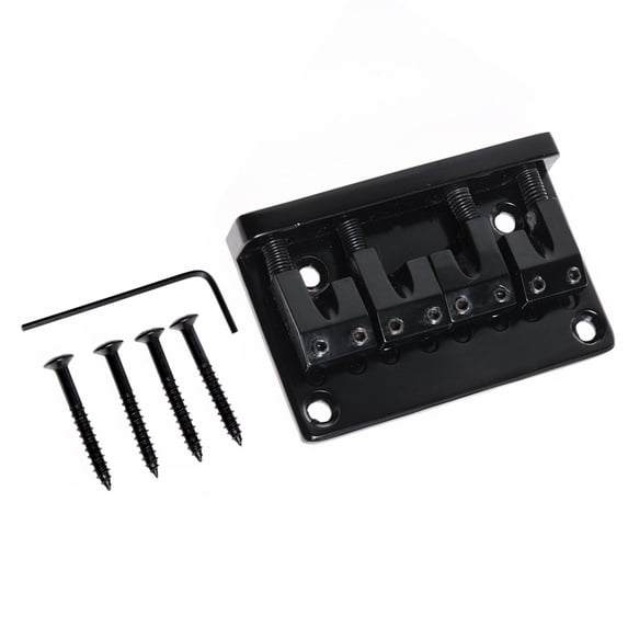 4 String Guitar Bridges Electric Bass Bridge Metal Texture for Stage ...