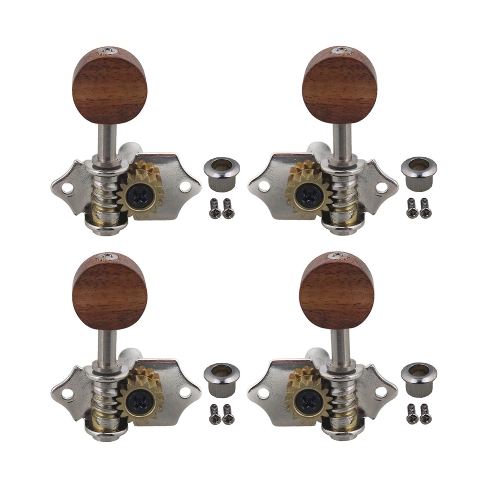 4 String Guitar Tuning Pegs Keys Vintage Open Gear Ukulele Tuners ...