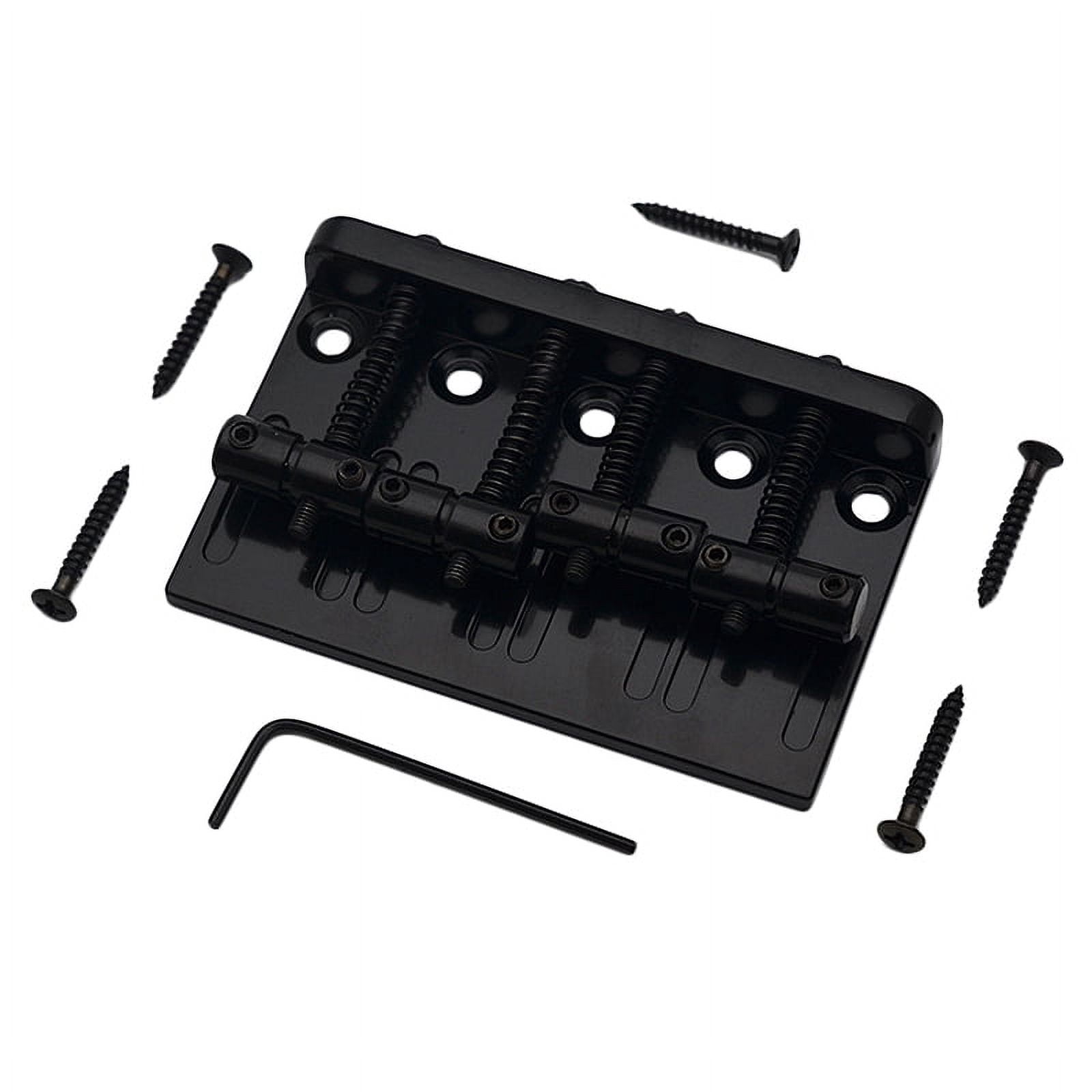 4 String Hardtail Guitar Bridge for Style Black - Walmart.com