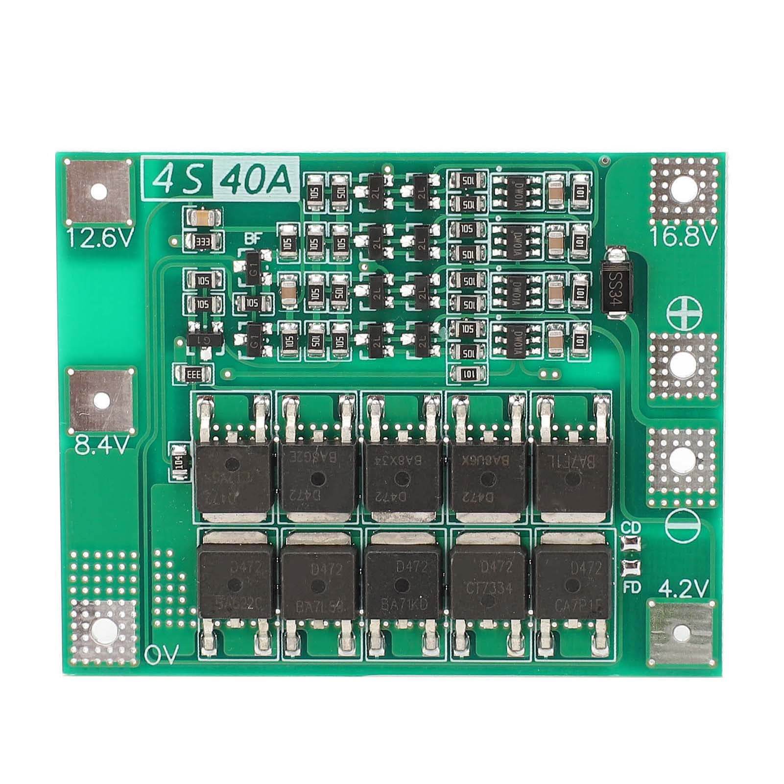 4-String Li ion Protection Board 40A DC 16.8V Lithium Battery ...