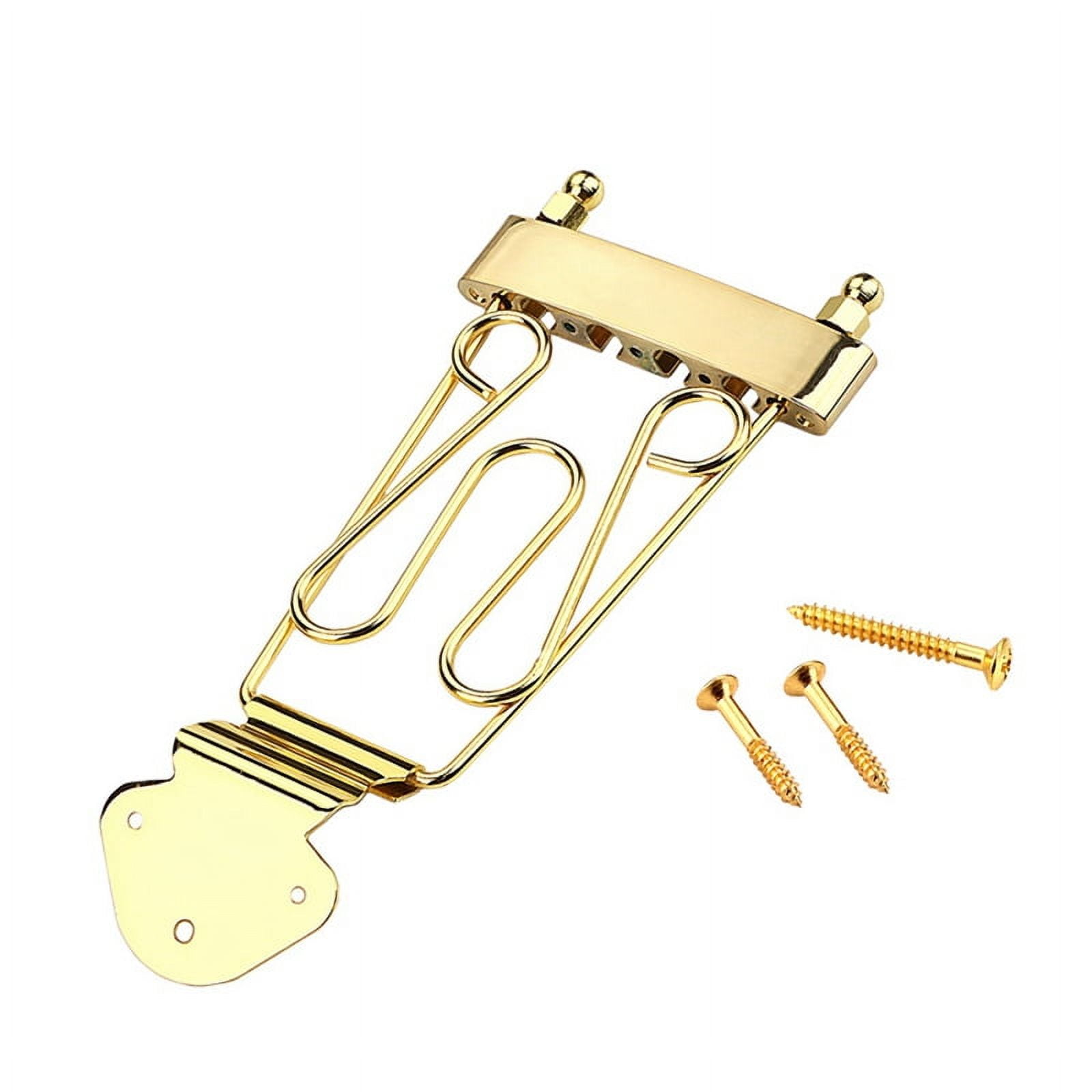 4 String Trapeze Tailpiece Guitar Bridge with Screws Compatible with ...
