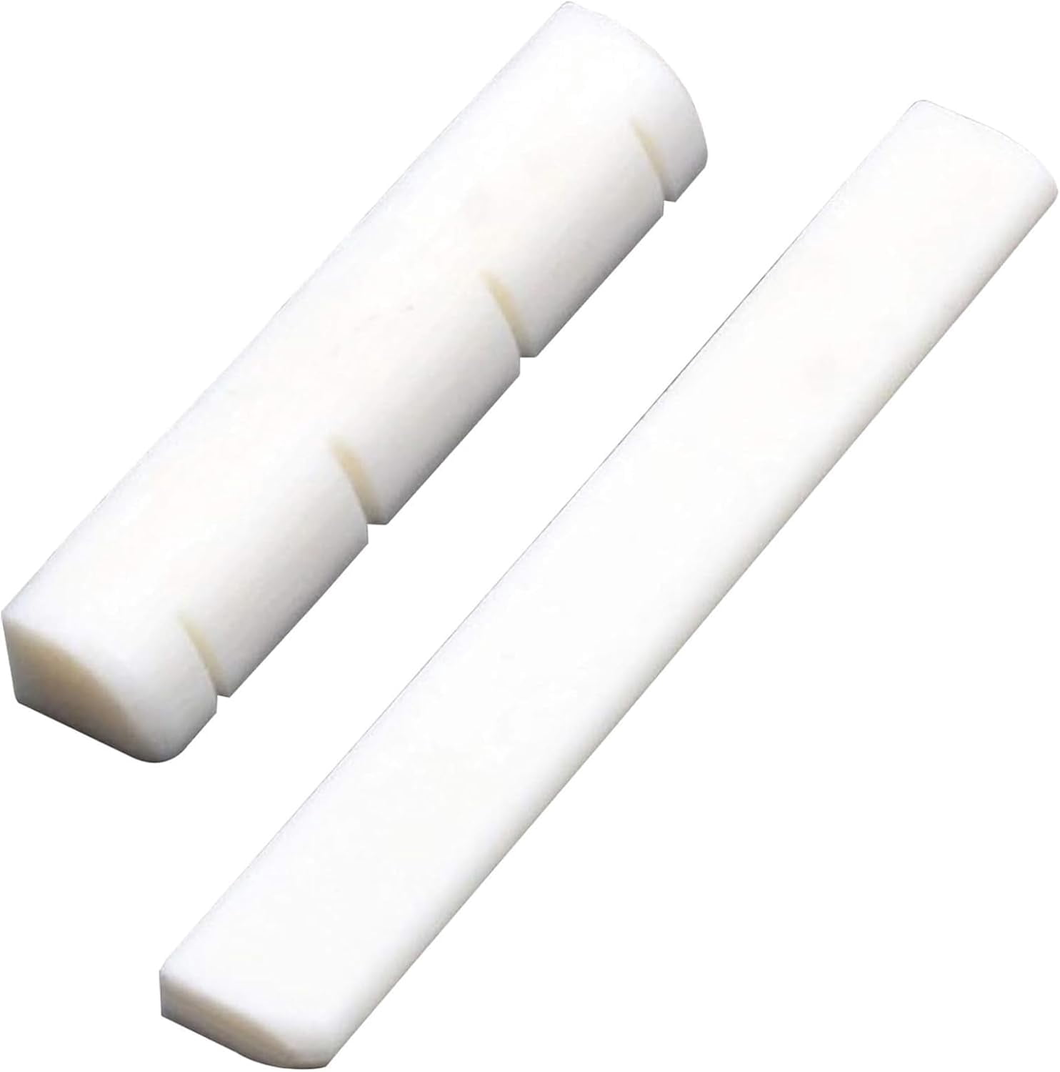 4 String Ukulele Guitar Bone Bridge Saddle and Nut Made of Real Bone(1 ...