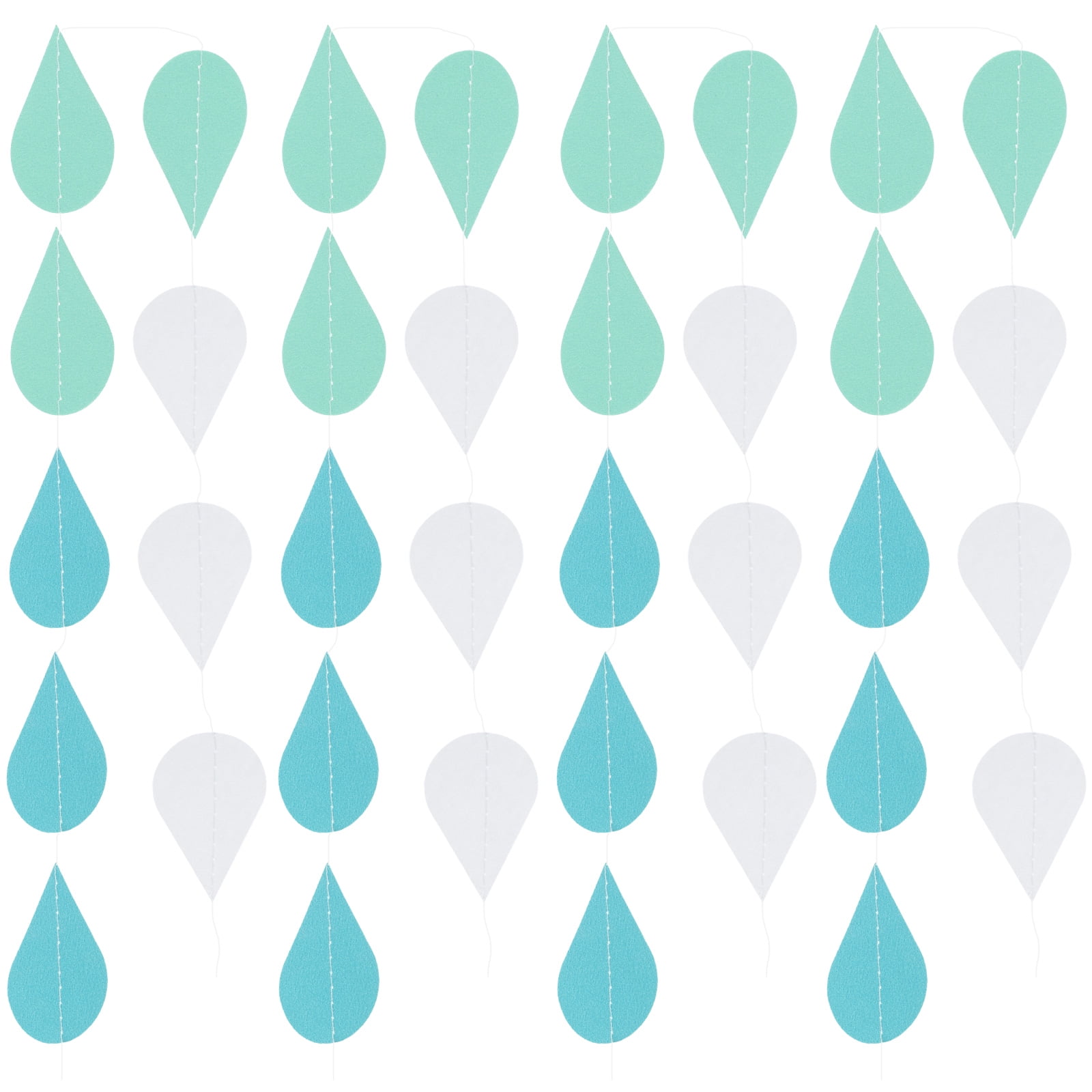 4 Strings Raindrop Garland Hanging Rain Drops Banner Wedding Party Baby ...
