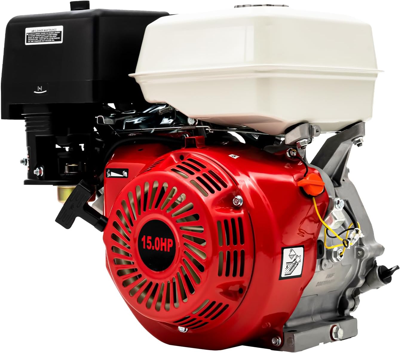 4-Stroke 15HP Gas Engine Motor 420CC 9.7kW Go Kart Engine Motor Recoil ...