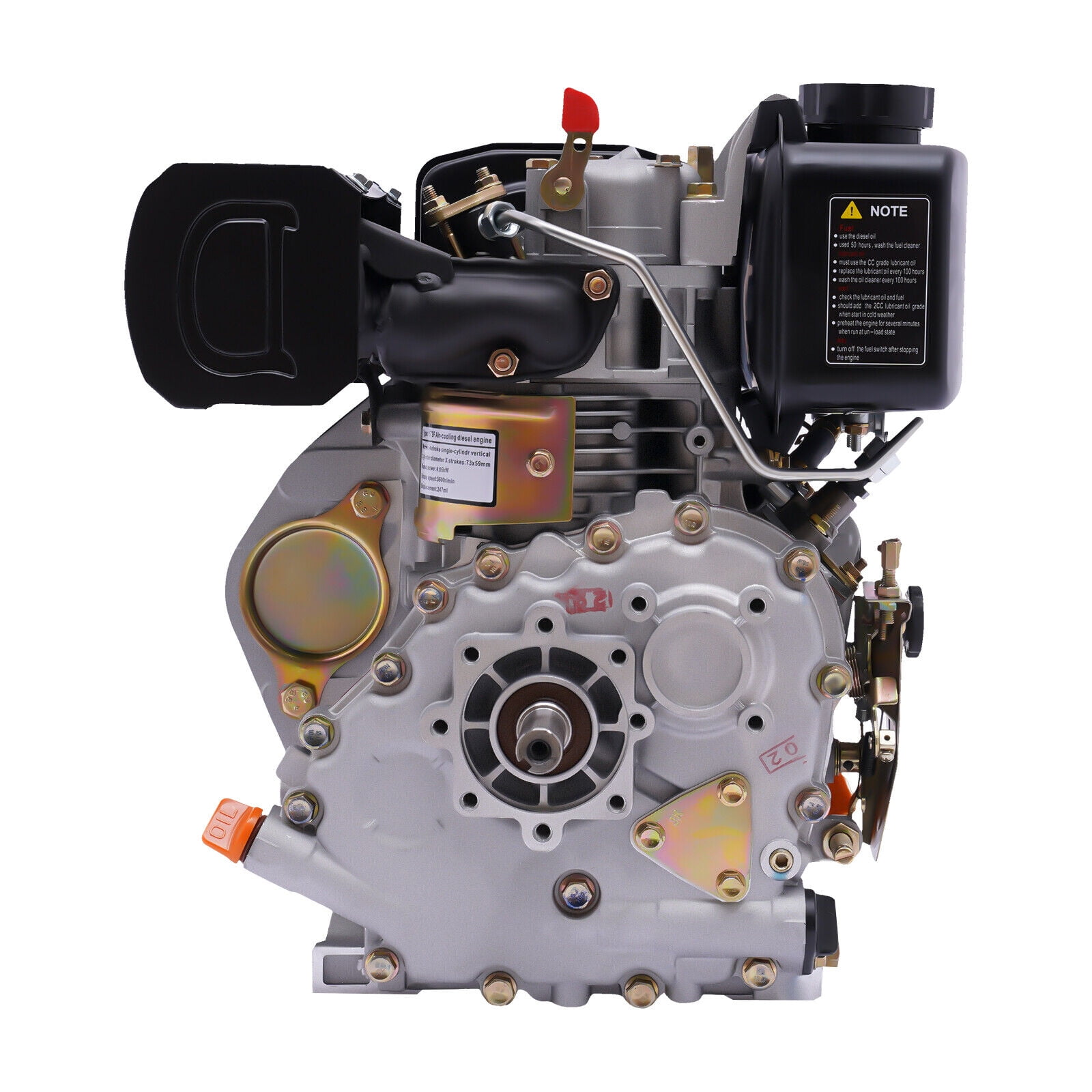 4 Stroke Air-Cooled Diesel Engine Air Cooling Vertical Engine Motor ...