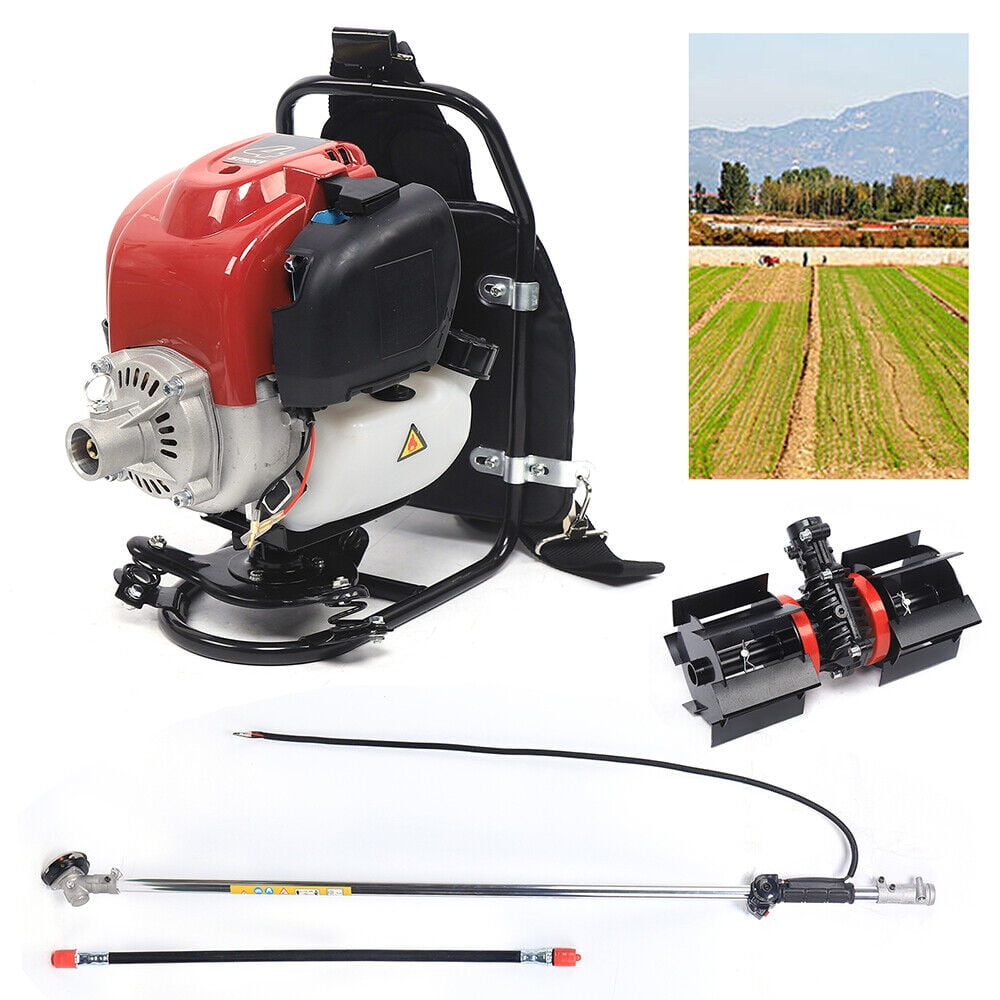4 Stroke Backpack Cultivator Tiller Lawn Mower Hedge Trimmer Brush ...