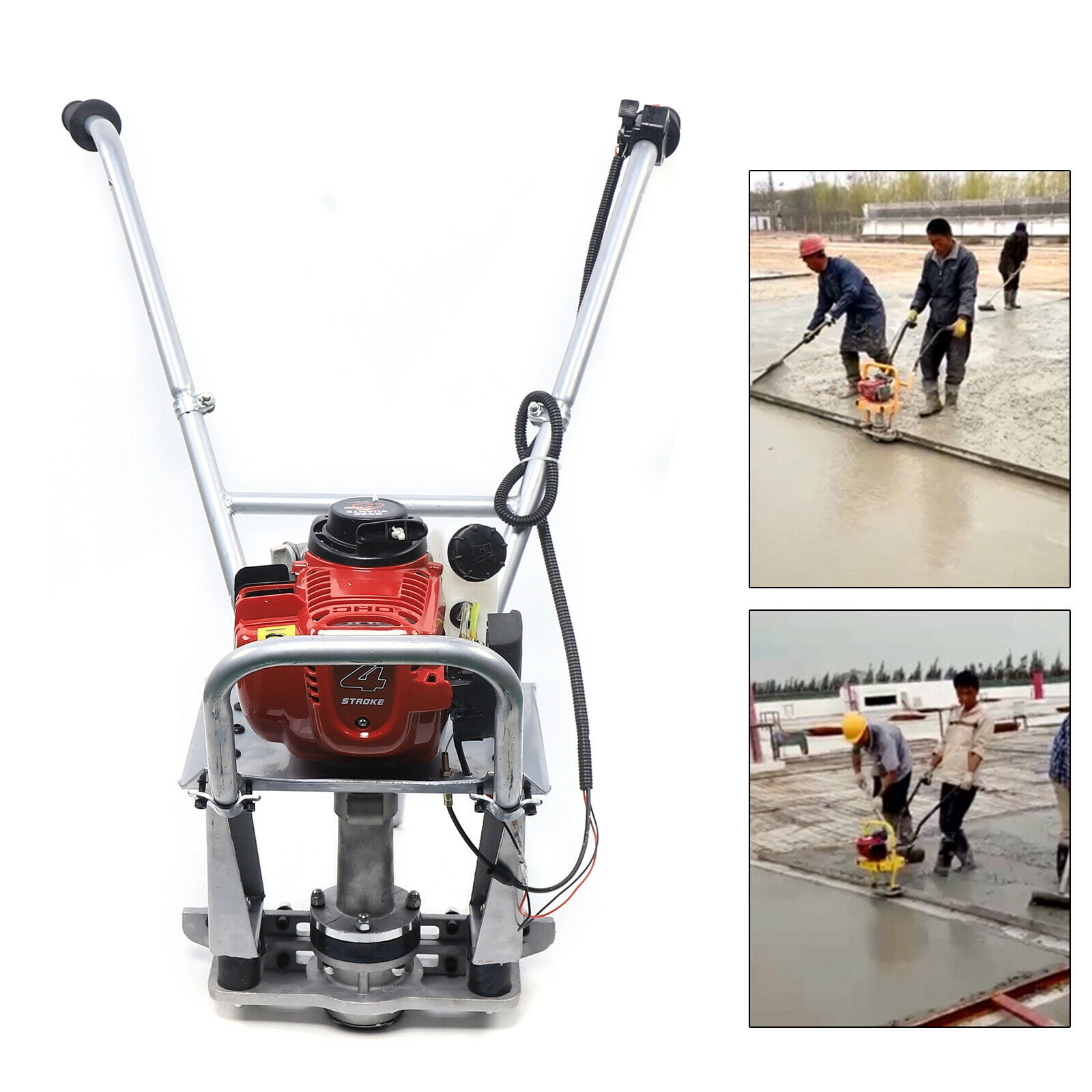 4 Stroke Gas Concrete Wet Screed, Commercial Vibratory Power Screed ...