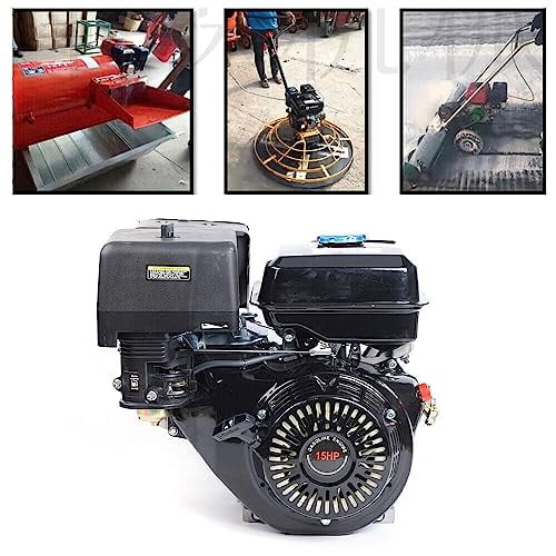 4-Stroke Gas Engine, 420CC Gas Engine Recoil Start Go Kart Motor 15HP ...