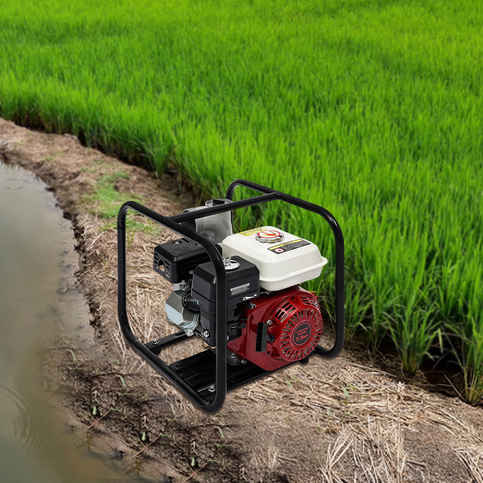 4-Stroke Gasoline Engine Water Pump, Gasoline Powered Water Transfer ...