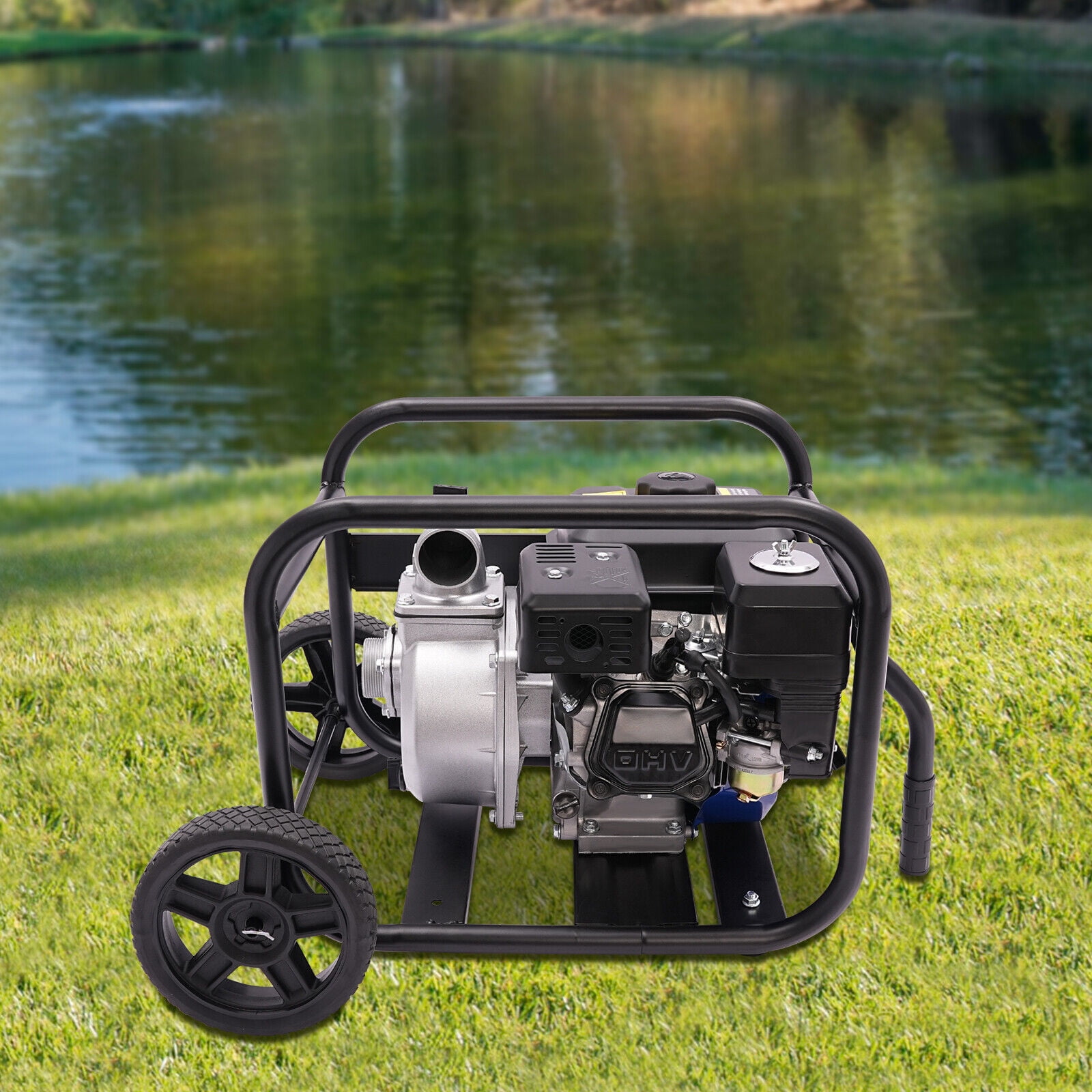 4-Stroke Portable Water Pump 6.5hp 4L Aluminum Water Pump with Handle ...