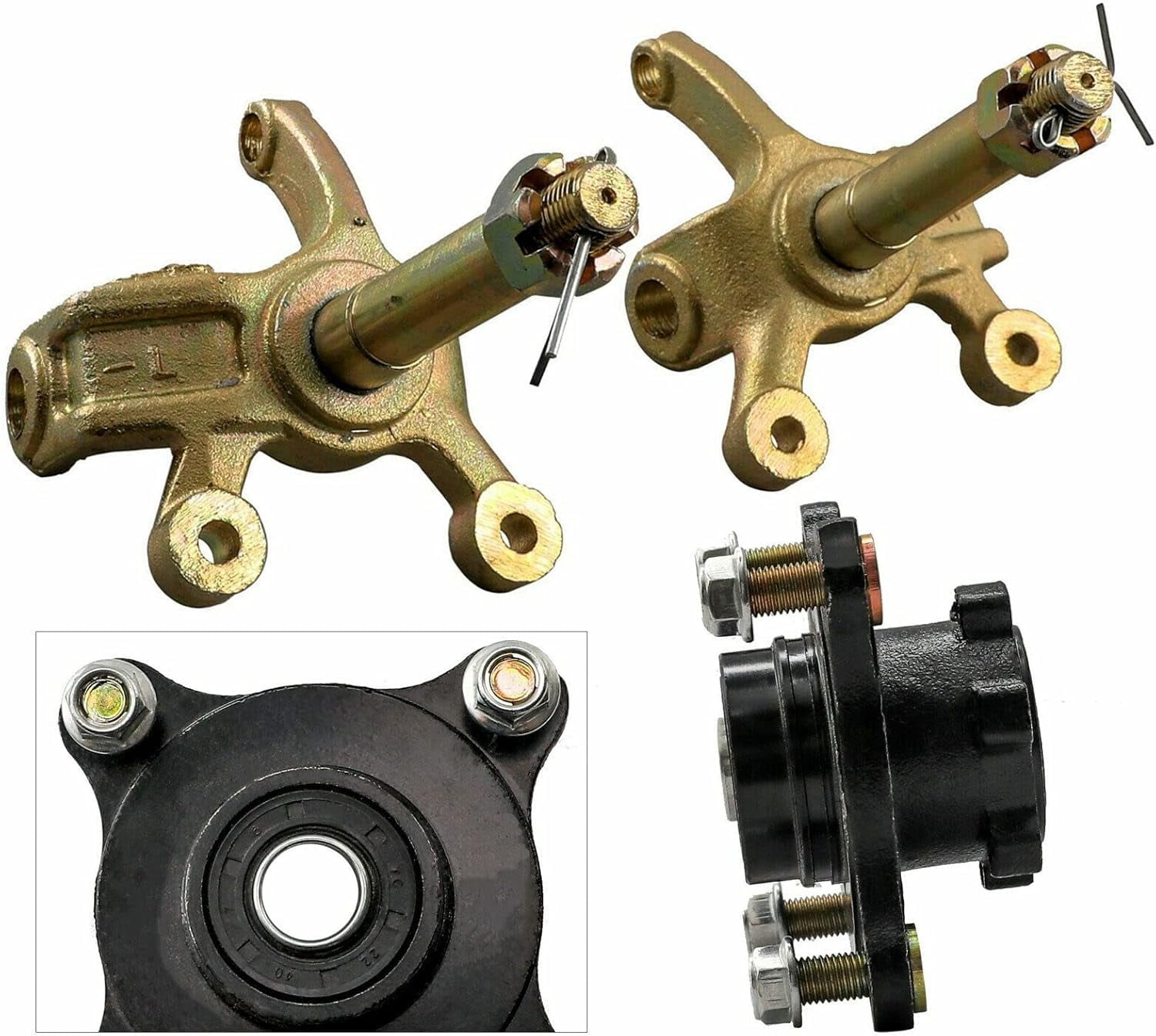 4 Stud Wheel Hub Disc Brake Assembly, Front Disc Brake Conversion Kit ...