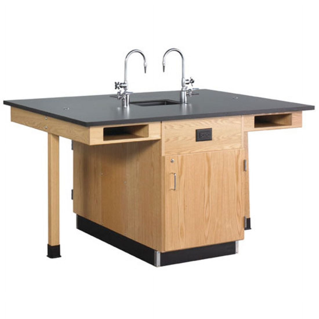 4 Student Lab Table with Full Cupboard - Walmart.com