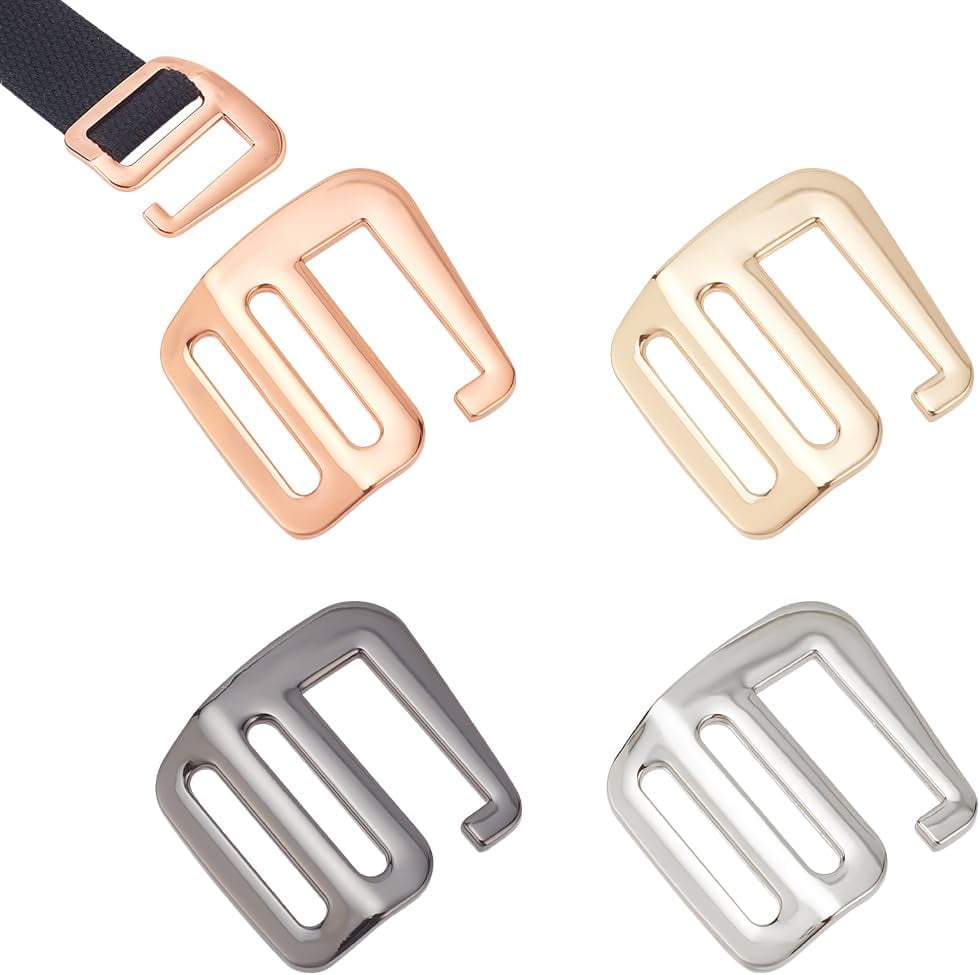 4 Style Alloy G Hooks Adjustable Webbing Buckles 8pcs G-Hook Adjustable ...