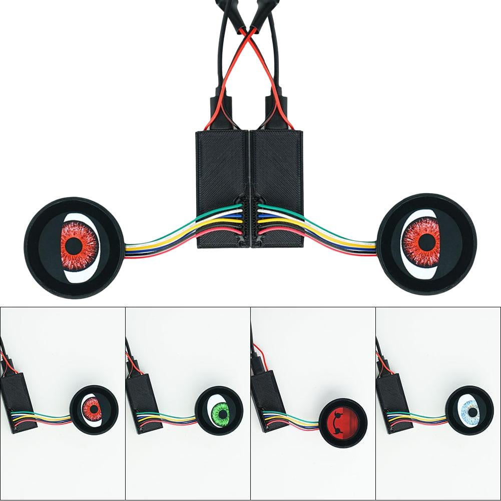 4 Styles 2 Packs No. 9 Eye Electric Car Car Devil Eye Blinking Car Logo ...