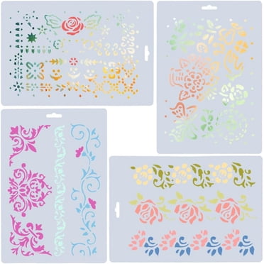 Plastic Reusable Drawing Painting Stencils Templates Sets for Painting ...