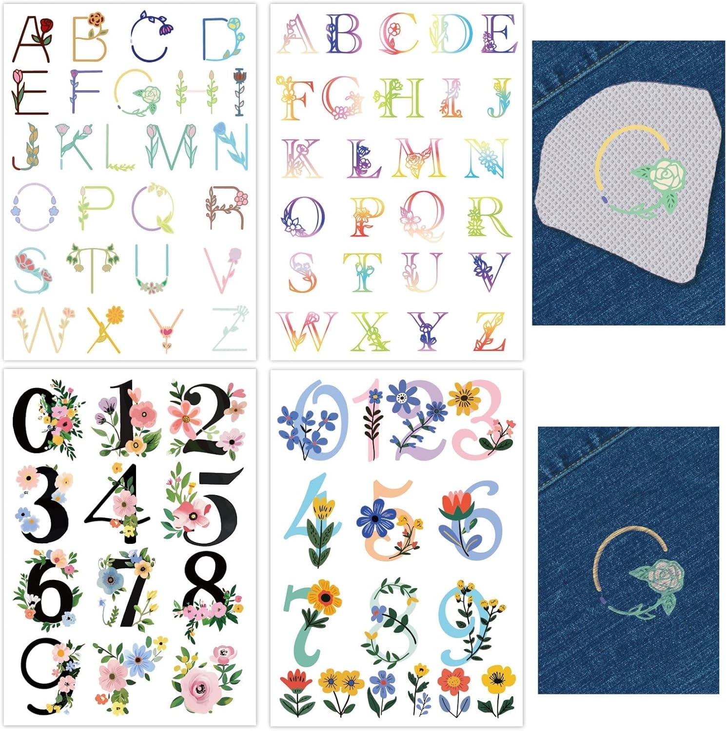 4 Styles Christmas Water Soluble Embroidery Stabilizers Patterns ...