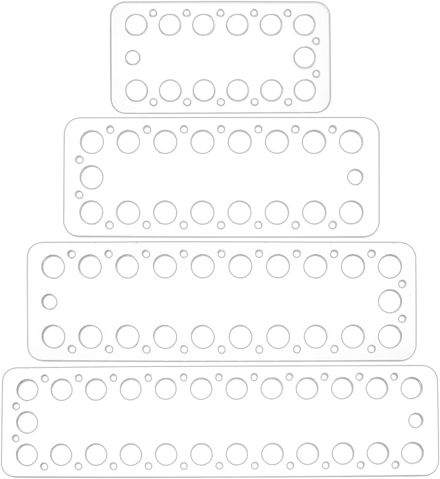 4 Styles Embroidery Thread Organizer Cards Clear Acrylic Cross Stitch ...