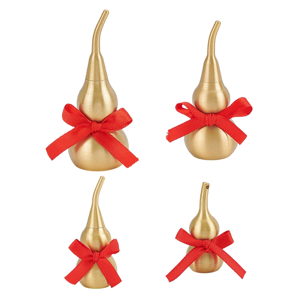4 Styles Golden Gourd Good Luck Wu Lou Chinese Hu Lu Decor Gourd Statue ...