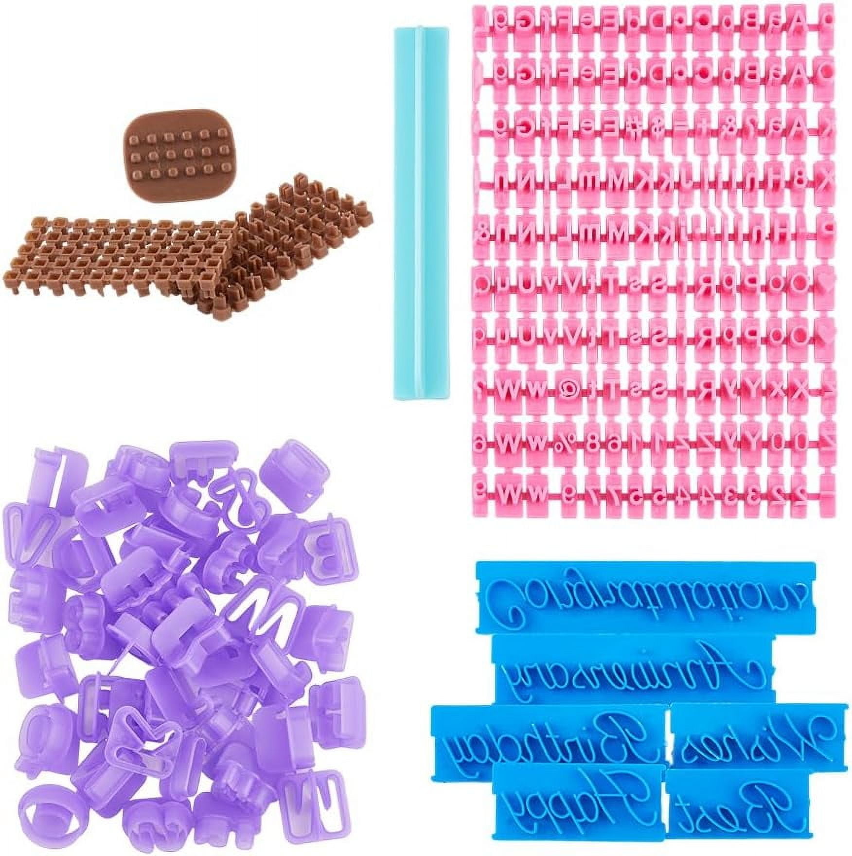 4 Styles Letter Stamps for Clay Alphabets Cookie Number Stamp Sets ...