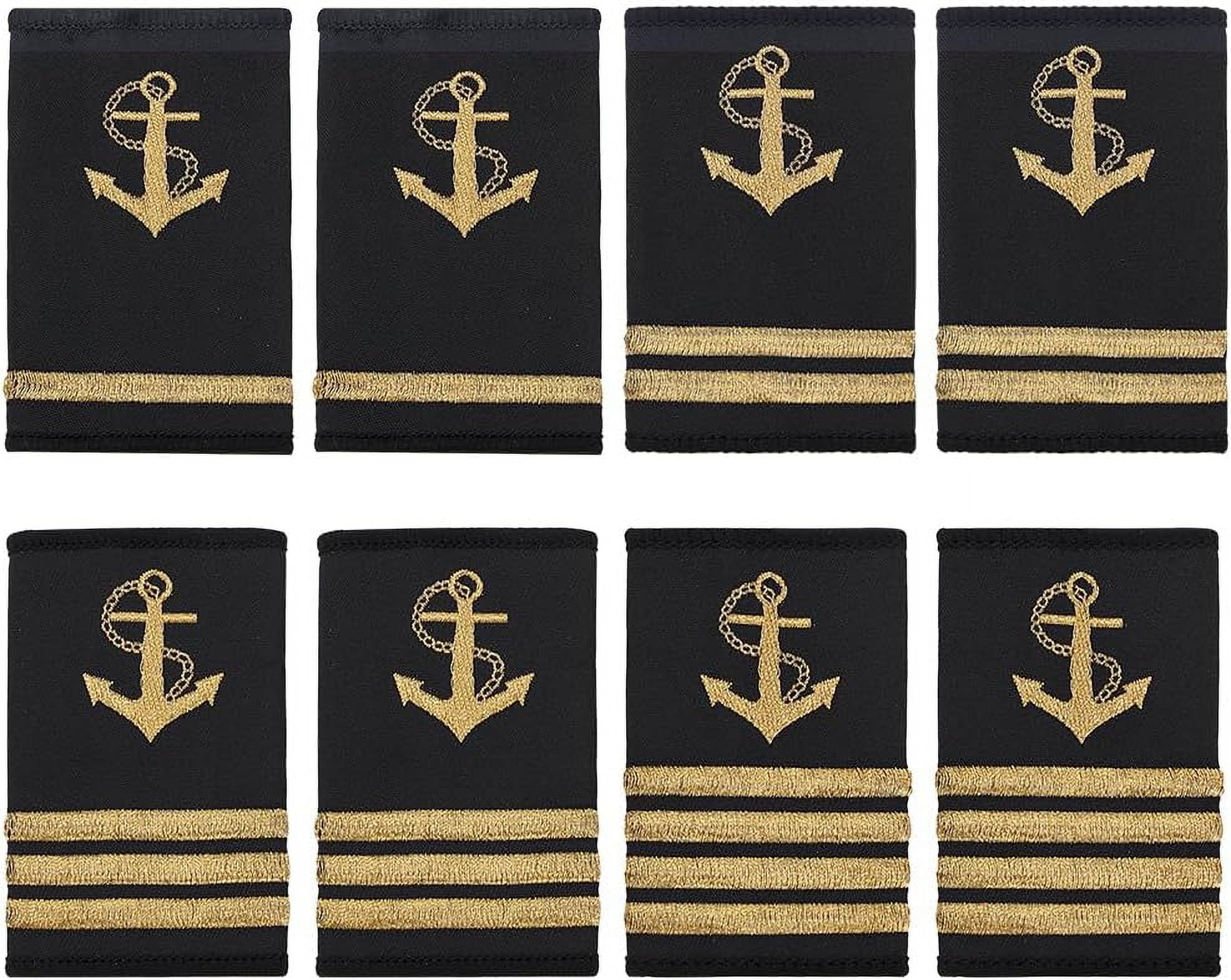 4 Styles Professional Uniform Bars Shoulder Boards Epaulets Embroidered ...