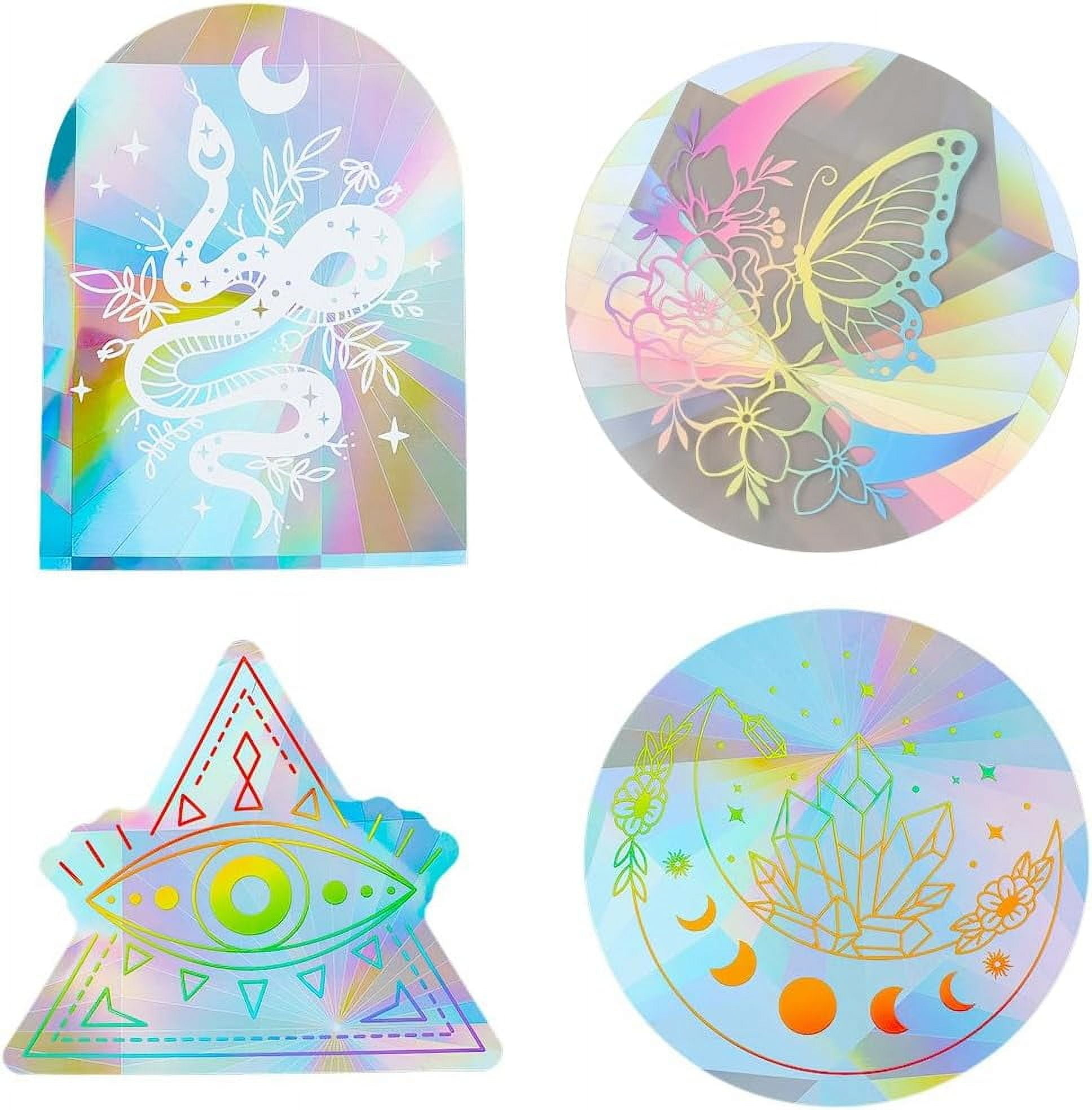 4 Styles Snake Window Decal Cat Window Clings Sun Catcher Evil Eye ...