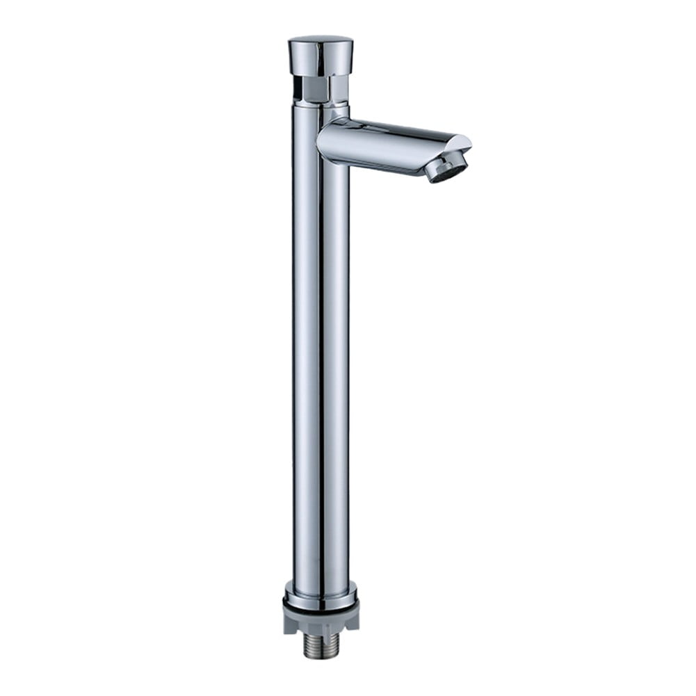 4 Styles Stainless Steel Touch Press Bathroom Basin Faucet with Time ...
