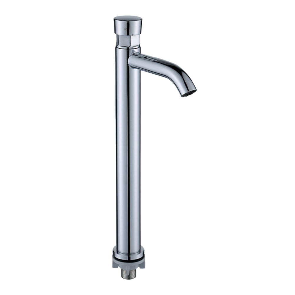 4 Styles Stainless Steel Touch Press Bathroom Basin Faucet with Time ...