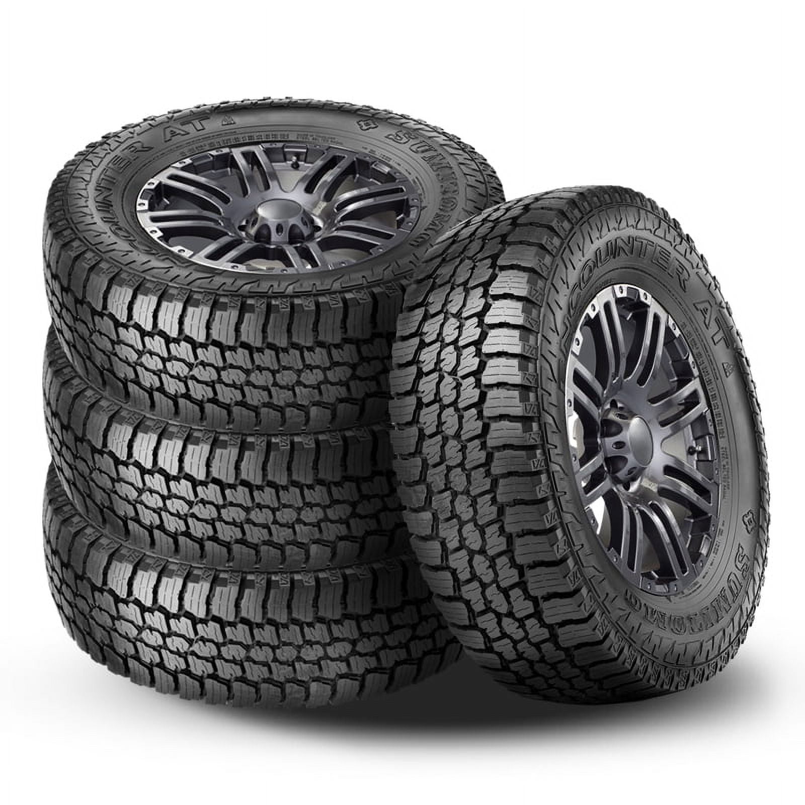 4 Sumitomo Encounter AT 255/70R18 113T All Terrain Tires 3PMSF 60K MILE ...