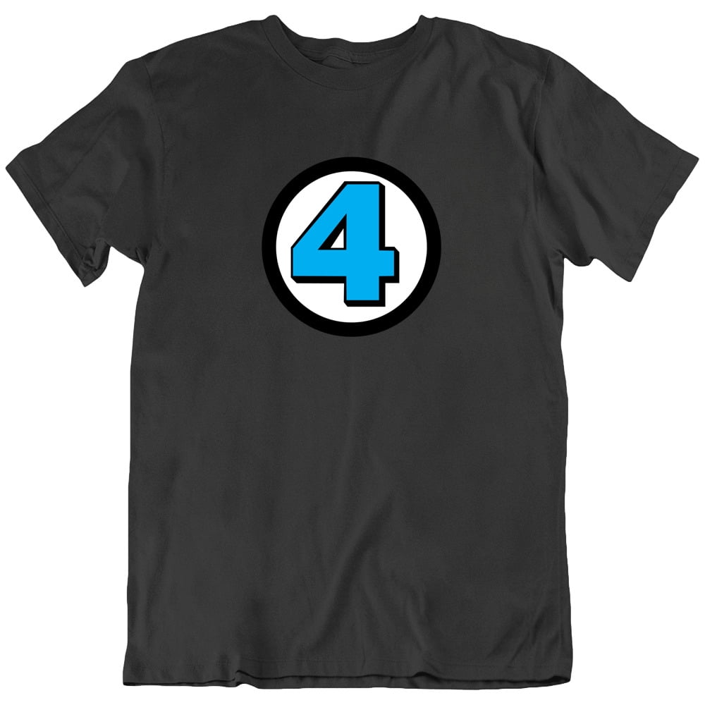 4 Superhero Number Movie Retro T Shirt Tee Gift New - Walmart.com