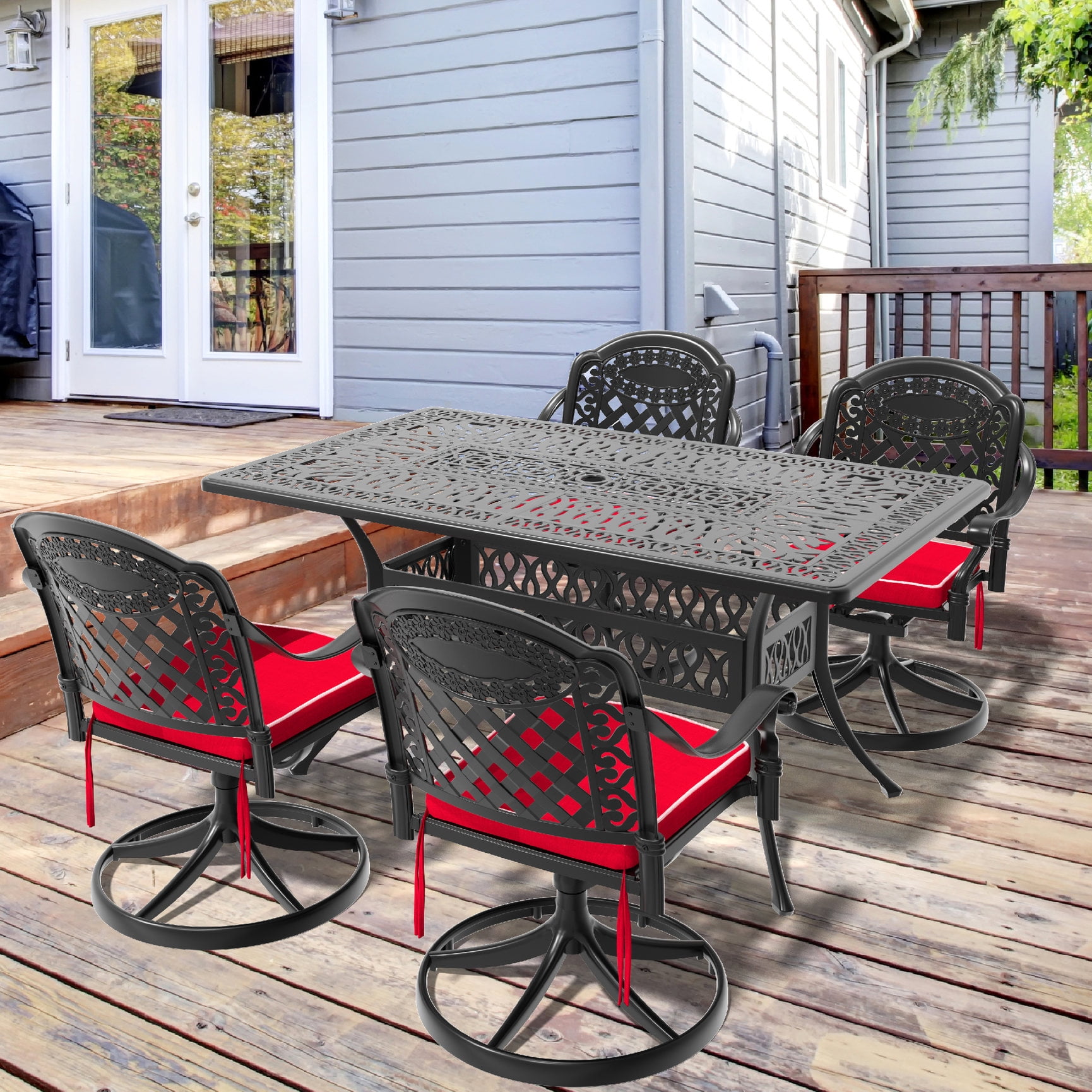 4 Swivel Seats & Rectangular Table - Human-Body Conforming Design ...