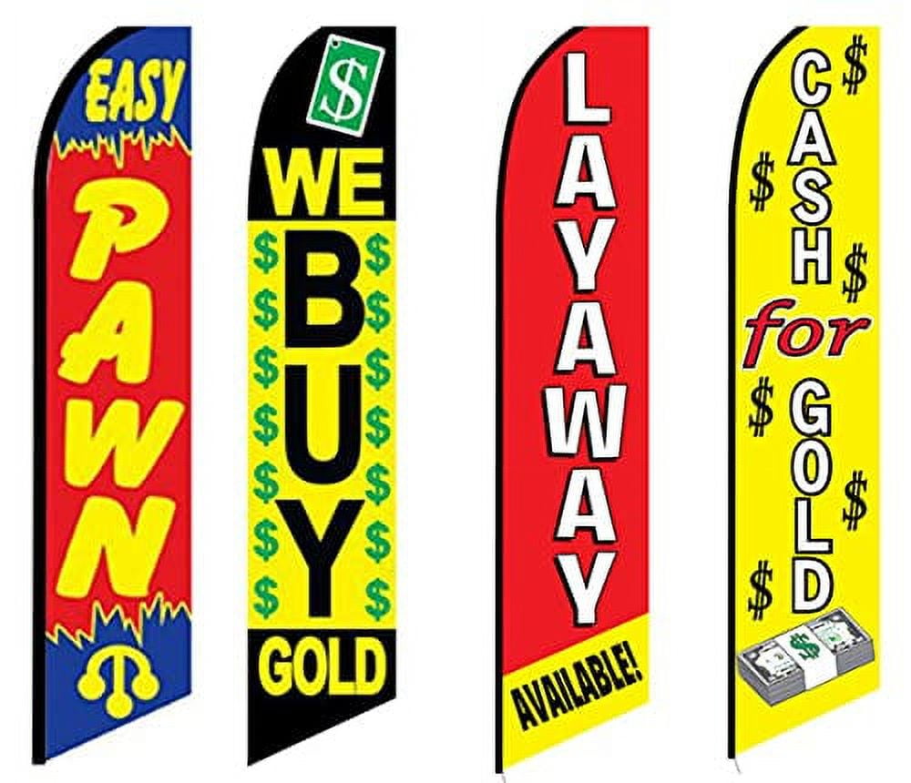 4 Swooper Flags Pawn Shop We Buy Cash For Gold Sell Spanish English ...
