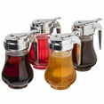 Back of House 4-Pack Glass Syrup Dispensers|6.75oz Honey & Pancake ...
