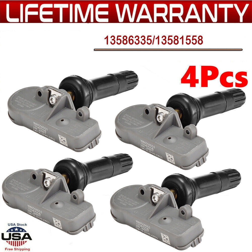 (4) TPMS Tire Pressure Monitoring Sensors for Chevy GMC 13586335/ ...