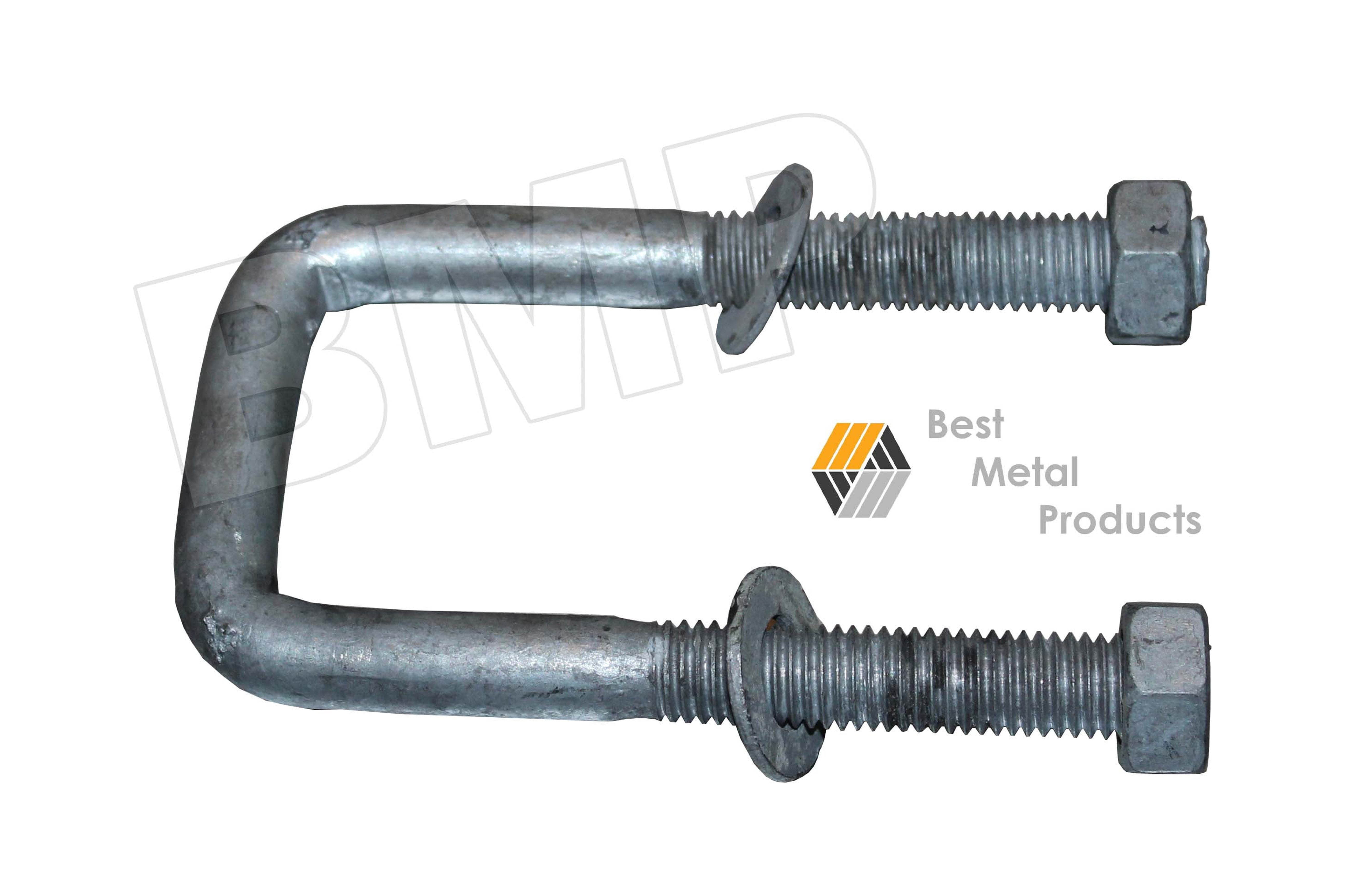 4 TRAILER STEEL U-BOLTS 2 1/16" SQUARE AXLE SPRING M14 U-BOLT 9/16" X 4 ...
