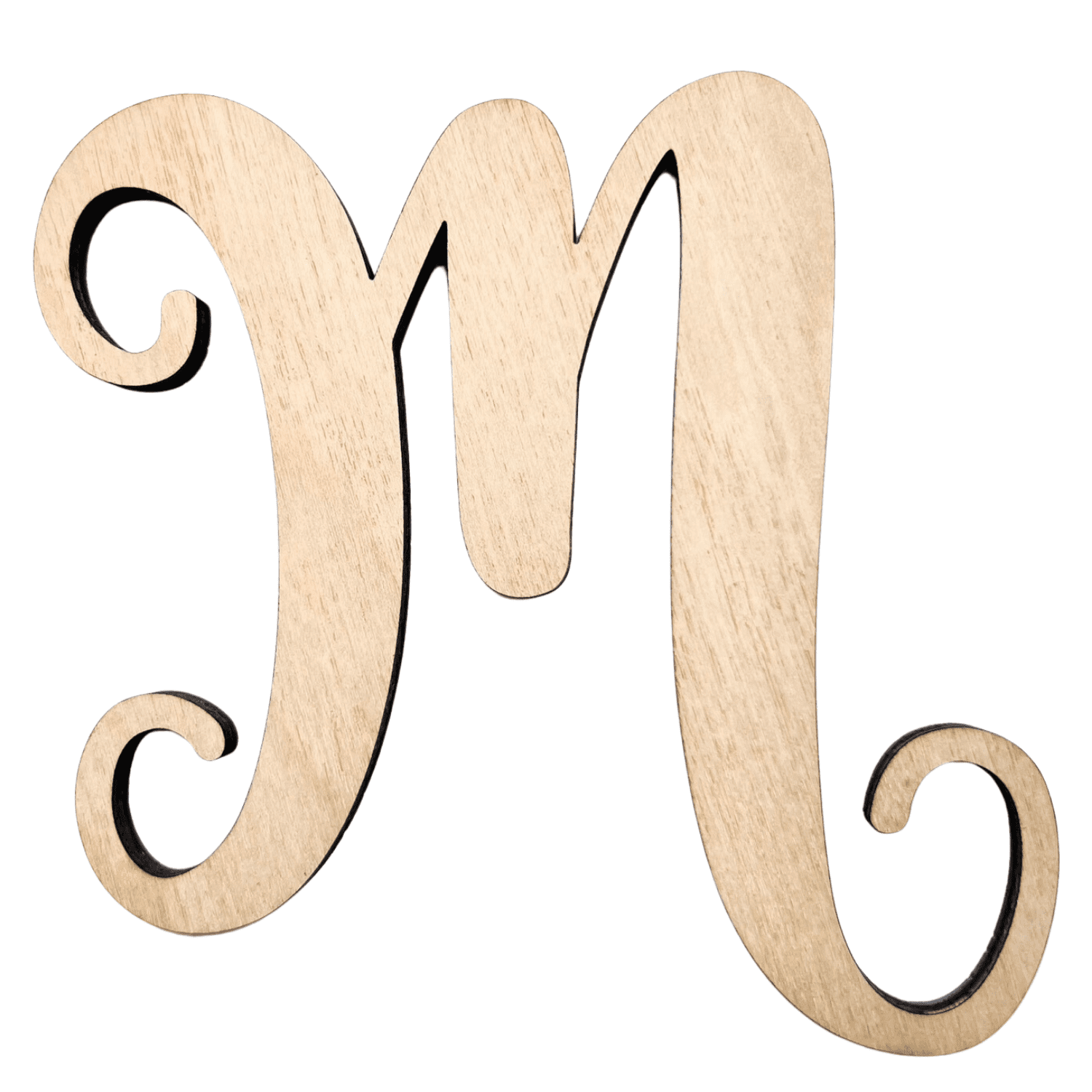 4" Tall BIRCH Wood Letter M | 1/4" Thick | Wood Craft Letters ...